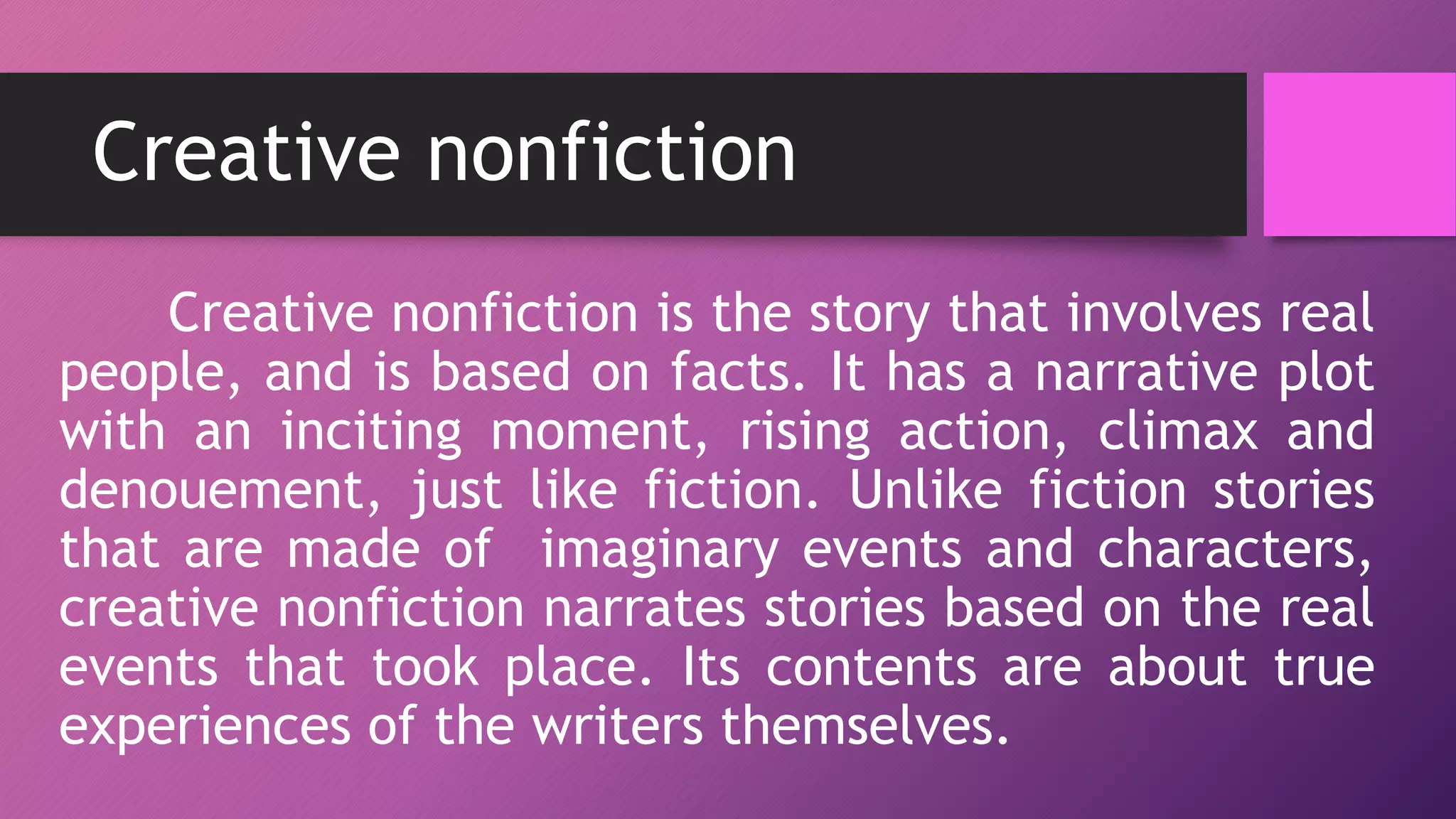 Creative Nonfiction as Genre.pptx