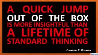 Creative, out of box thinking | PPT
