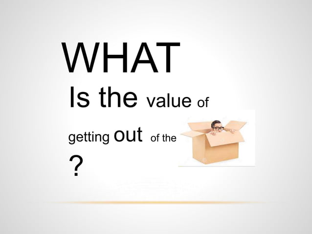 Creative , out of the box thinking | PPTX