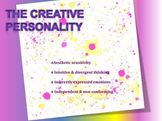 Creative Personality | PPTX