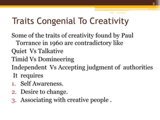 Creative Personality | PPTX