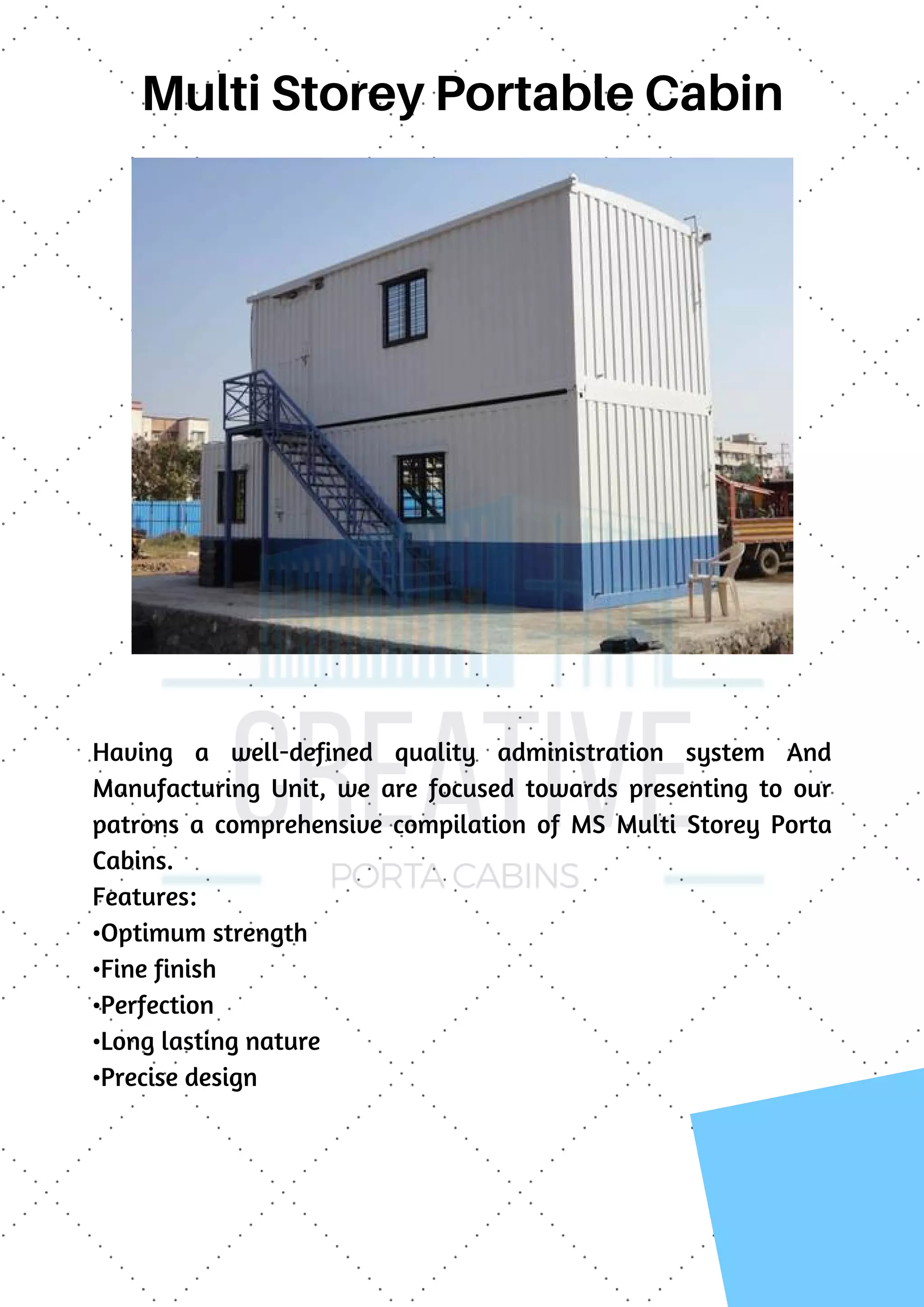 Creative porta cabins brochure | PDF