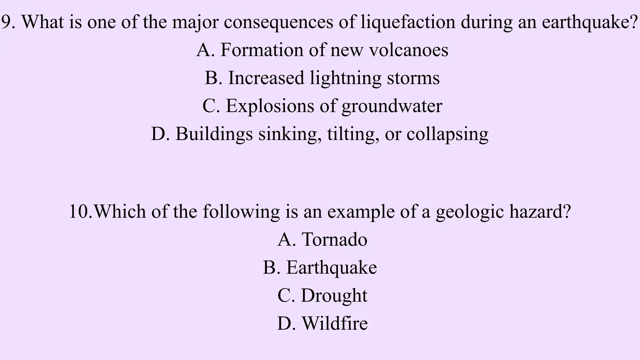 Geological Hazards and the different types | PPTX