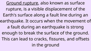 Geological Hazards and the different types | PPTX