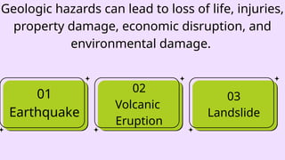 Geological Hazards and the different types | PPTX