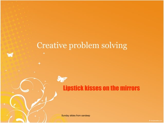 Creative Problem Solving story | PPT | Bath and Shower | Personal Care