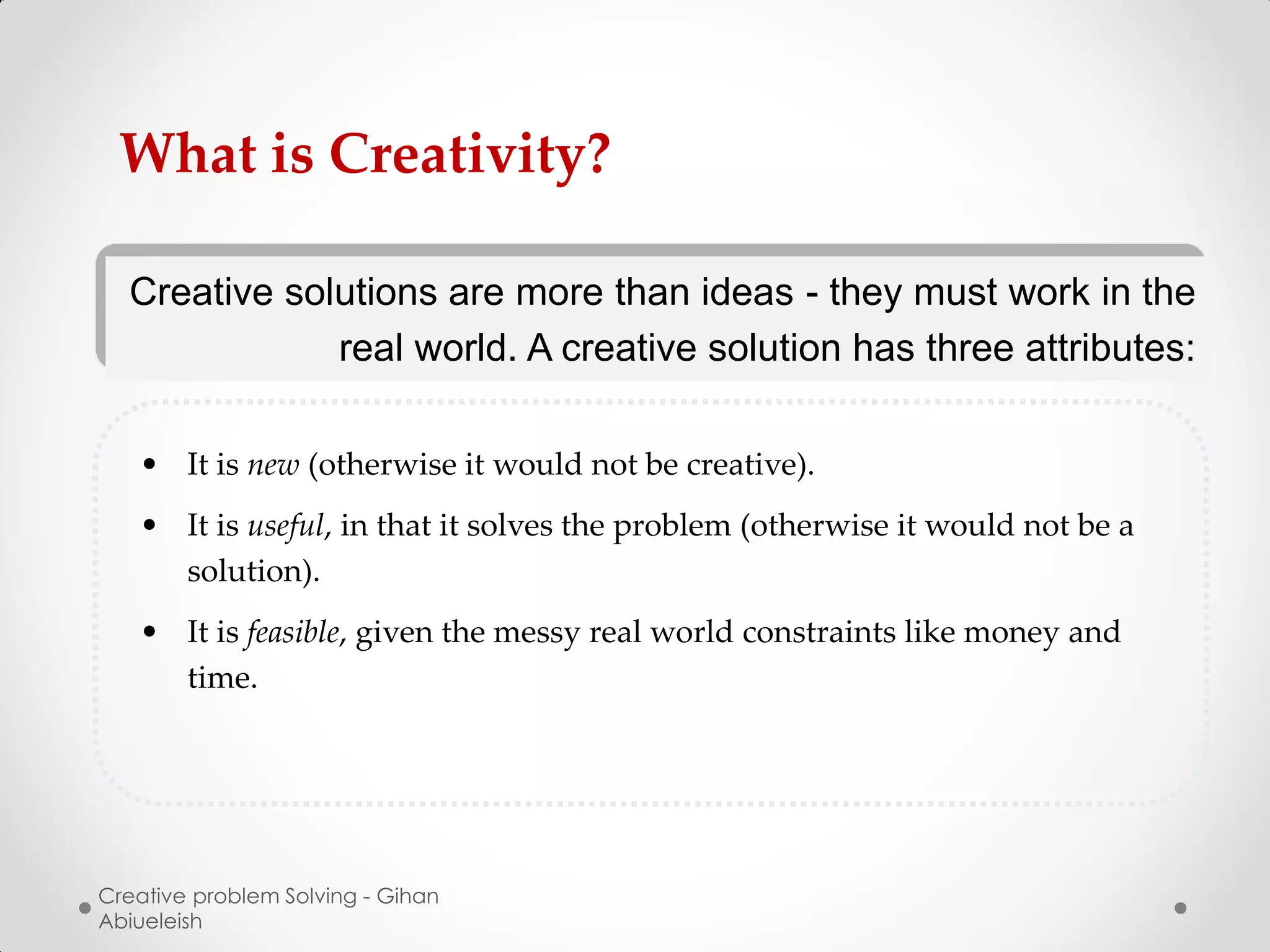 Creative problem solving | PDF