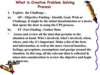 Creative problem solving | PPT