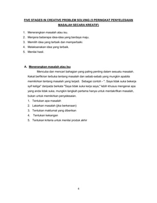 Creative problem solving | PDF