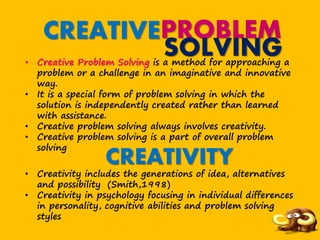 Creative problem solving | PPTX