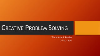 Creative Problem Solving | PPT