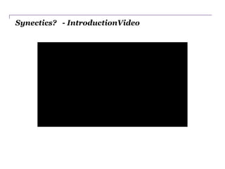 Creative problem solving -Synectics | PPTX
