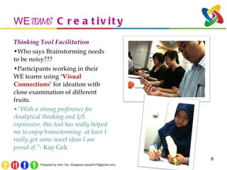Creative Problem Solving w Emergenetics Reflections | PPT