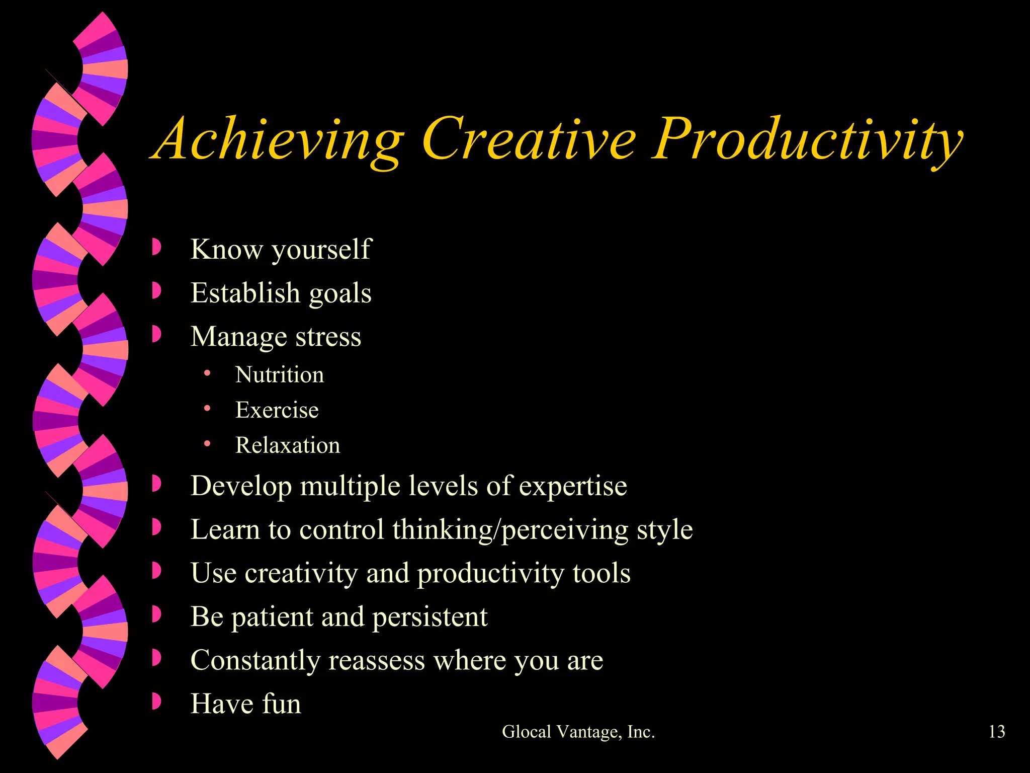 Creative Productivity | PPT