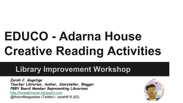 Library Improvement Workshop / Creative Reading Activities | PDF ...