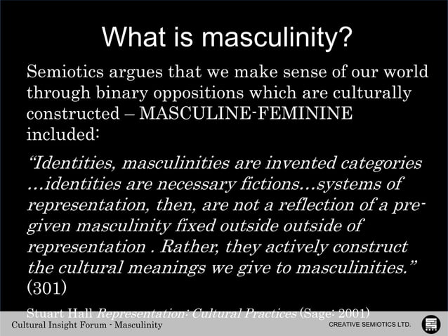 Hip-Hop and Masculinity: What is masculinity in the 21st Century? | PPTX