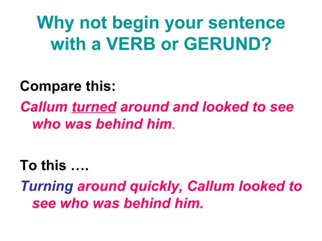 Creative sentence starters | PPT