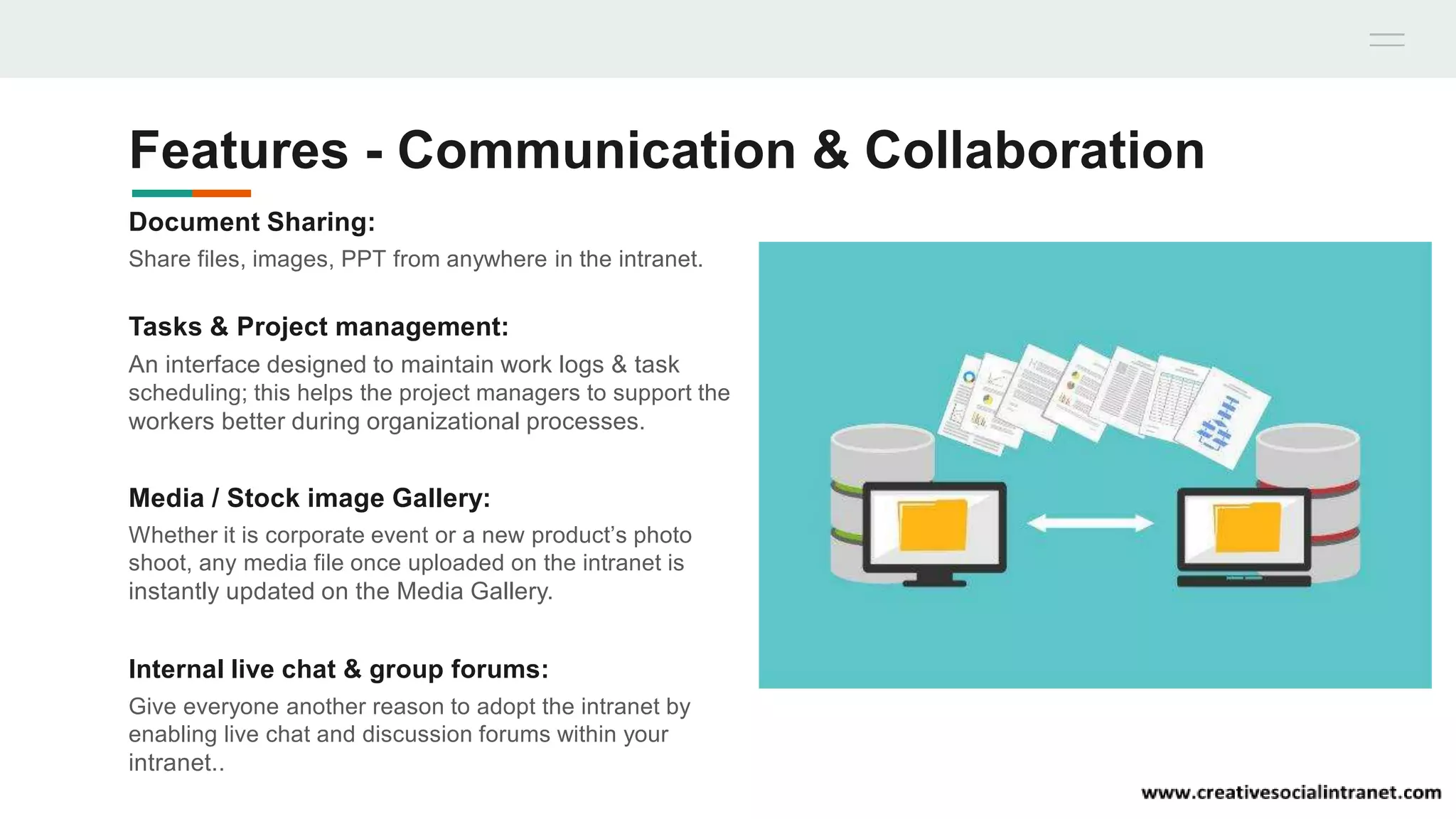 Creative social intranet ppt ver 5 | PPTX