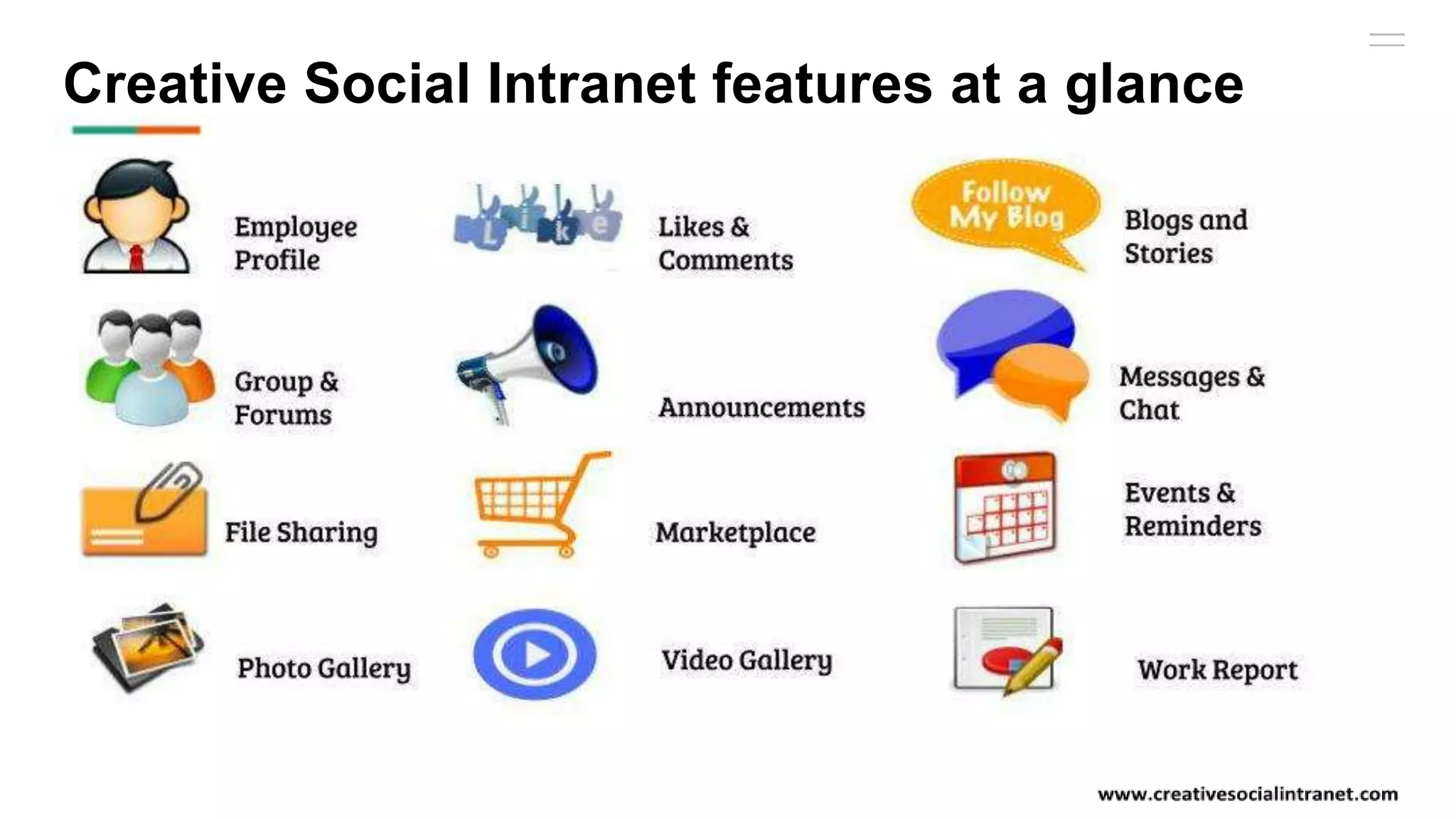 Creative social intranet ppt ver 5 | PPTX