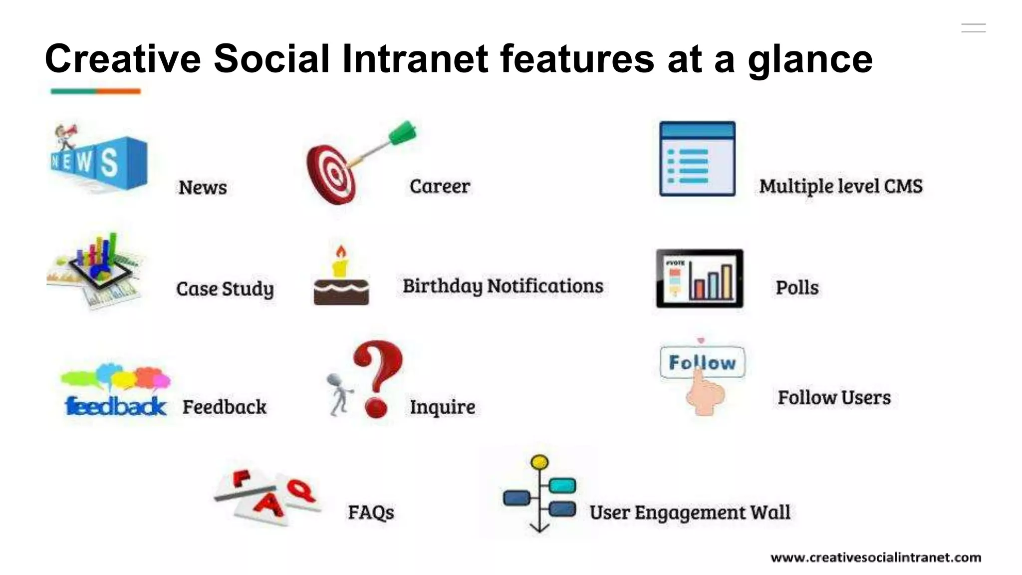 Creative social intranet ppt ver 5 | PPTX