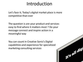 Creative sonic ppt | PPT