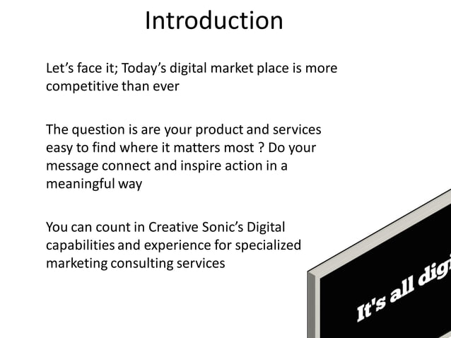 Creative sonic ppt | PPT