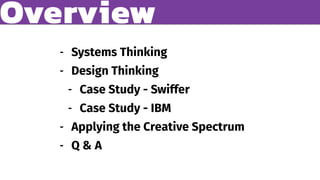 Design Thinking 2.0 - Creative Spectrum | PPT