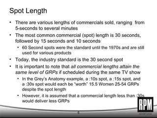 Spot Length and Retention | PPT