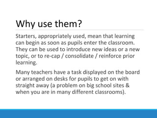 Creative starters hayley hamilton | PPT