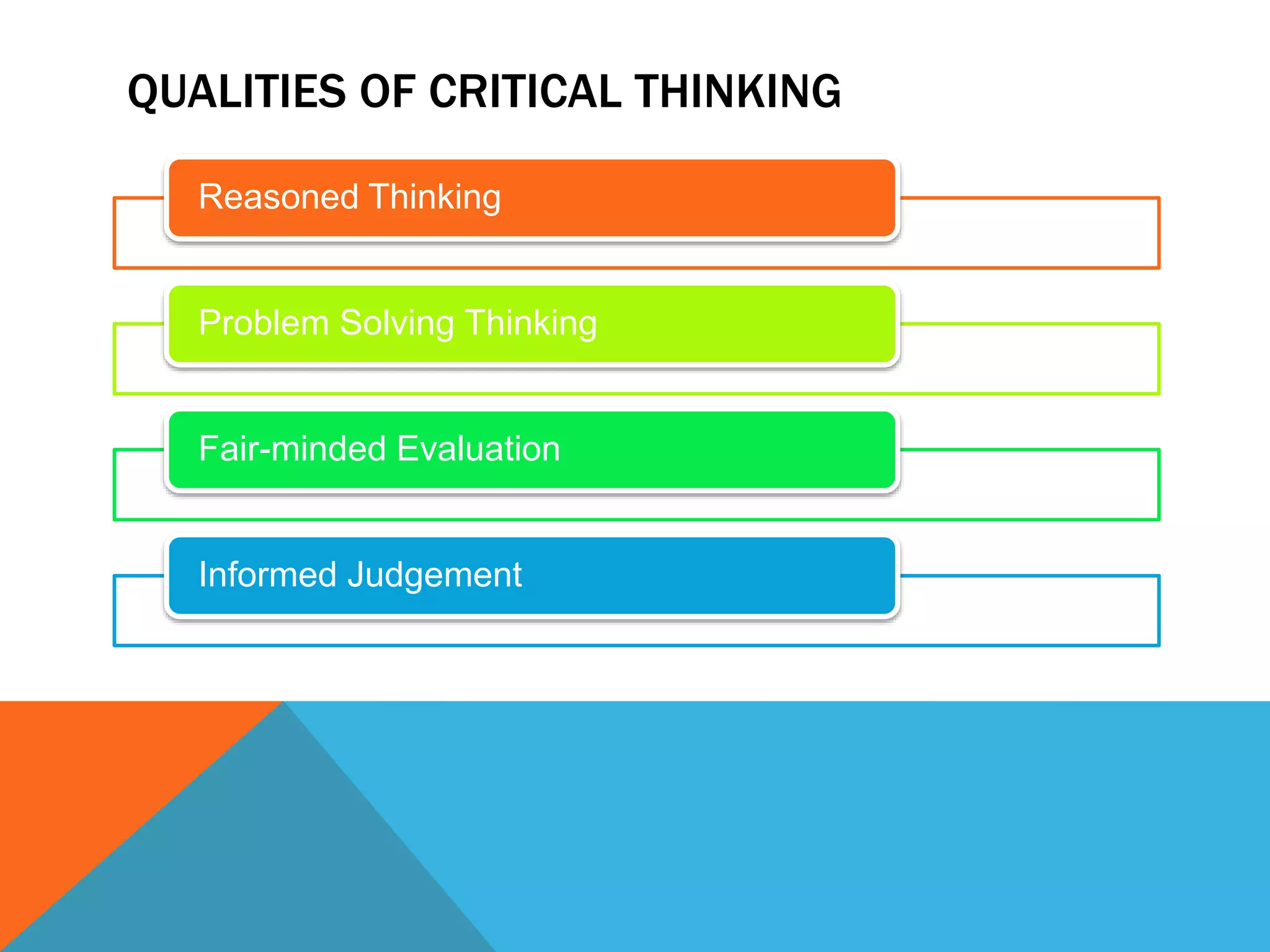 Critical and Creative Thinking | PPTX