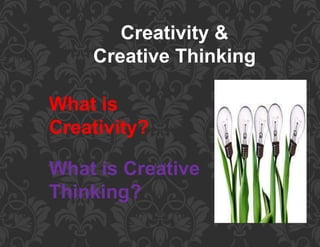 Creative thinking | PPTX