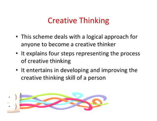 Creative Thinking and Innovative Ideas - CreativeHeights by Dr. Singh | PPT