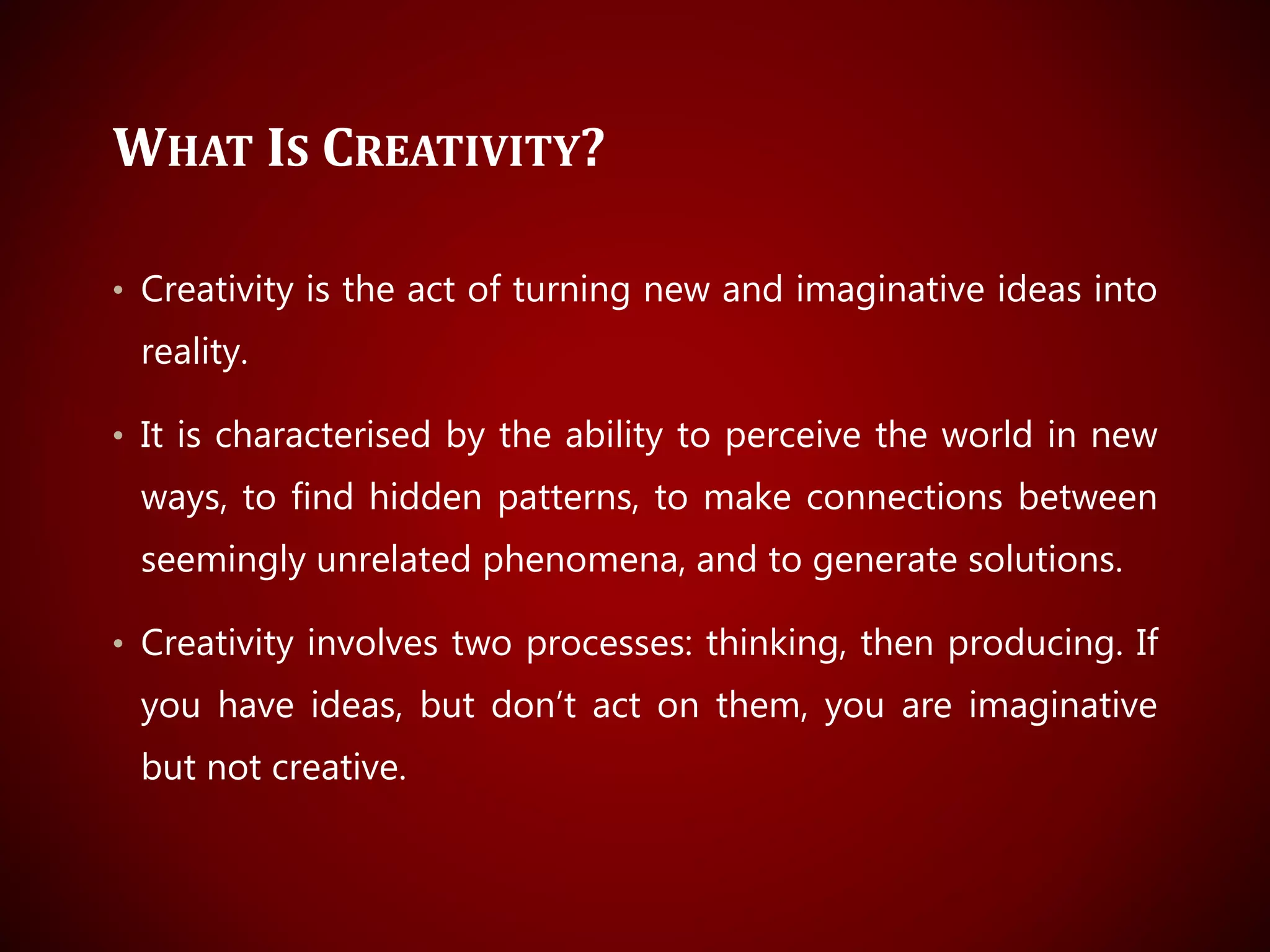 Creative Thinking (Convergent and Divergent thinking) | PPTX
