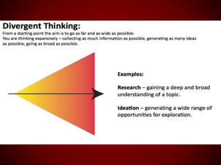 Creative Thinking (Convergent and Divergent thinking) | PPTX
