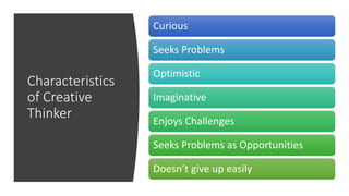 Creative Thinking | PPTX