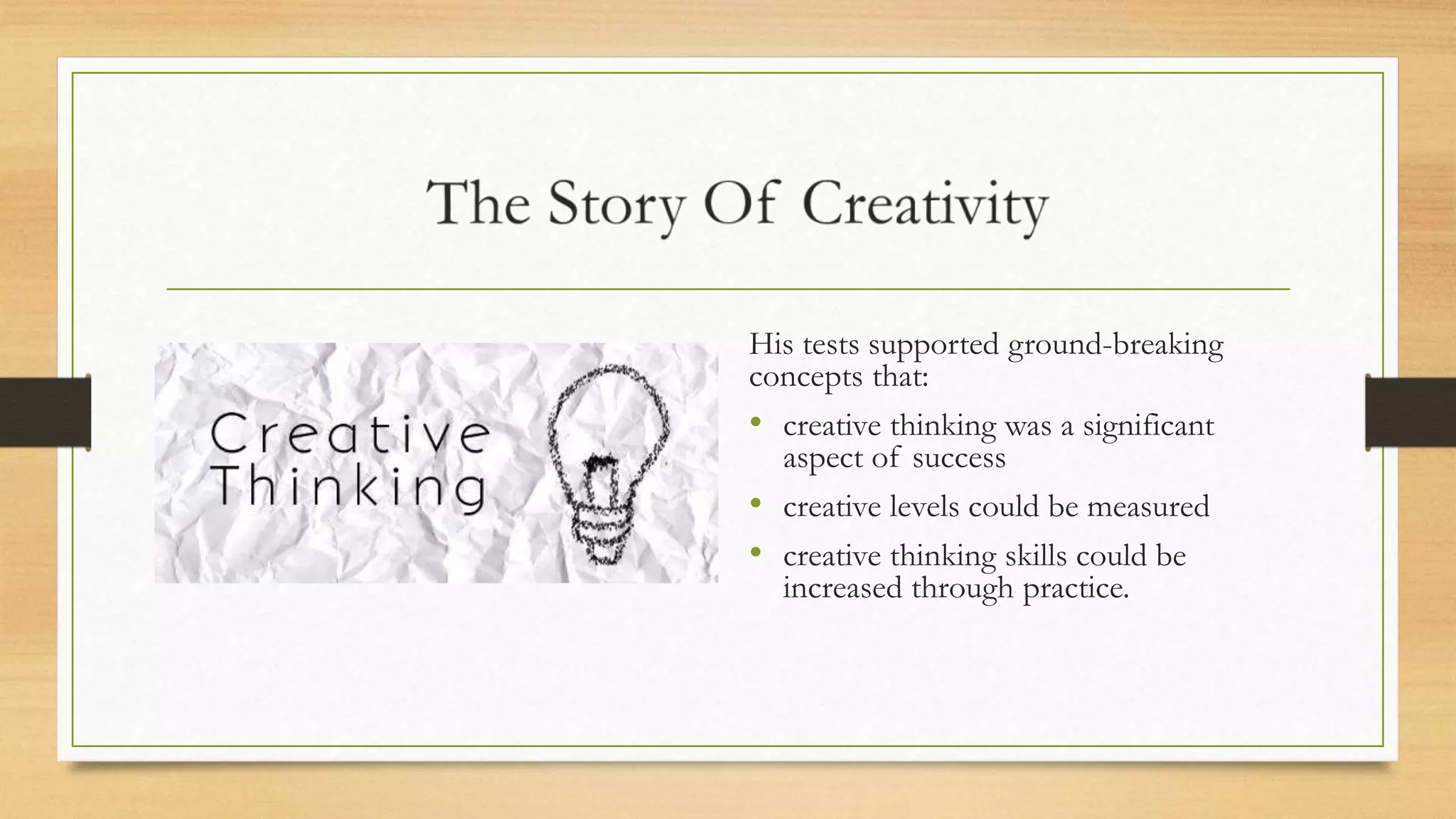 Creative thinking | PPT