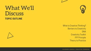 Creative Thinking Overview and Toolkit | PPT