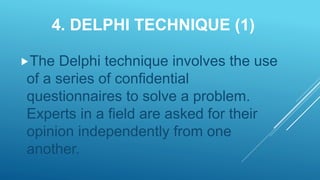 Creative thinking and problem solving | PPTX | Business | Business and ...