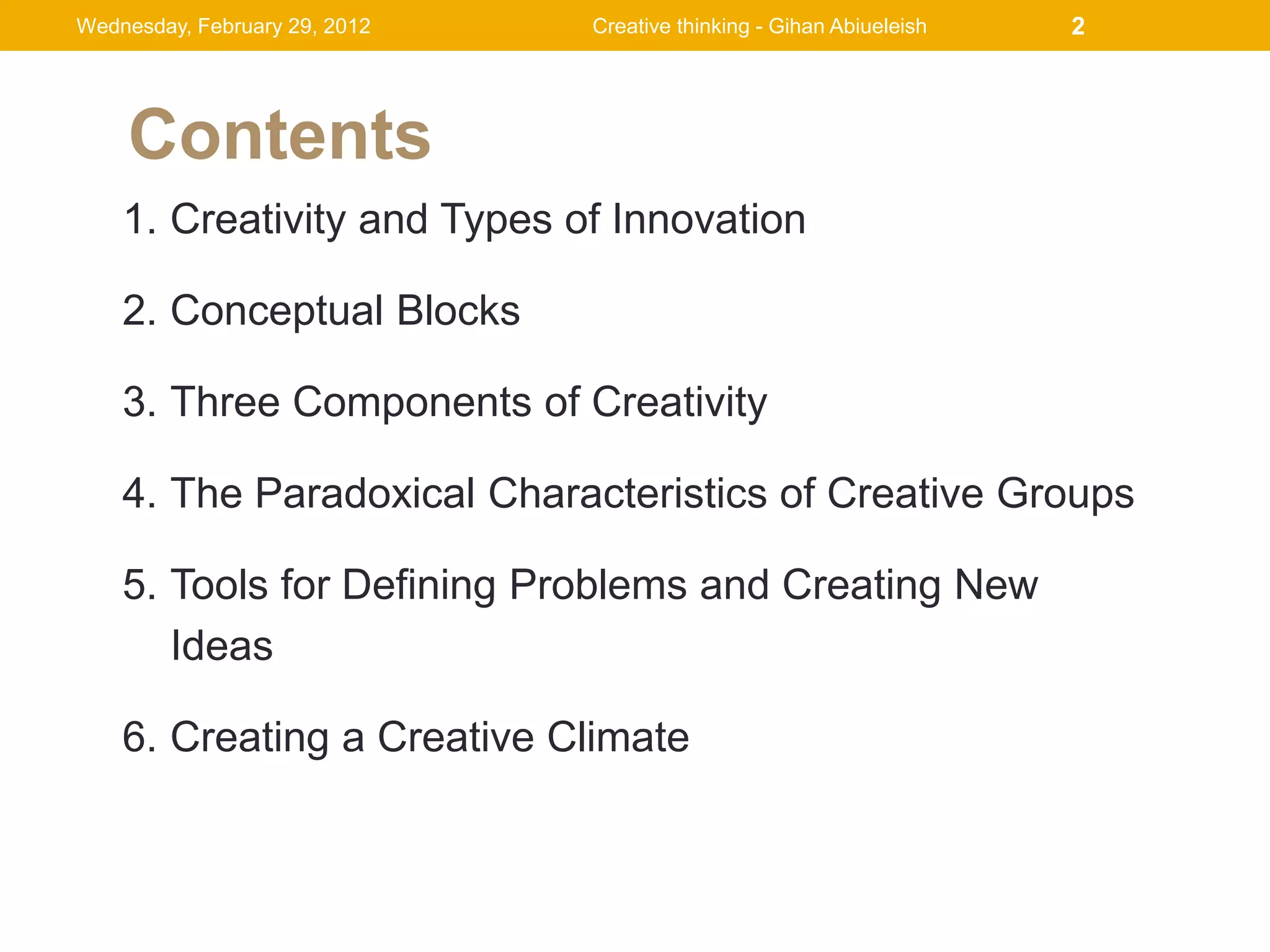 Creative thinking basics | PDF