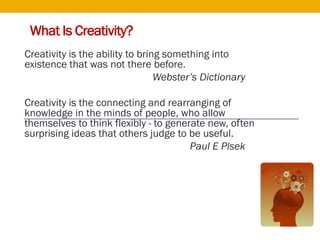 Creative thinking basics | PPT