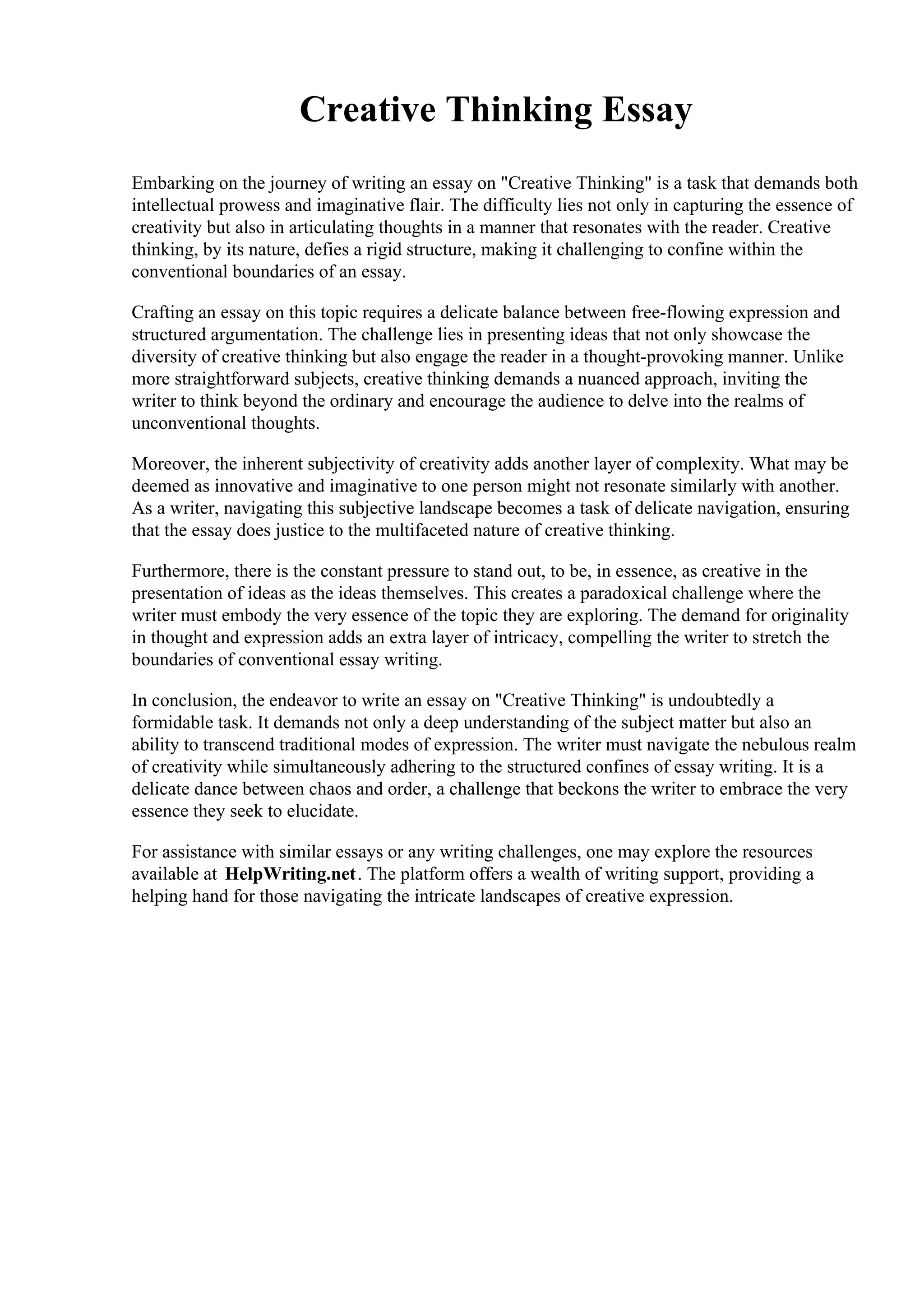 Creative Thinking Essay.pdf