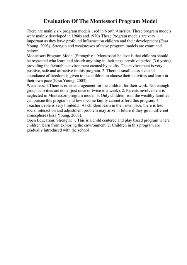 Creative Thinking Essay | PDF | Daycare and Pre-School | Parenting