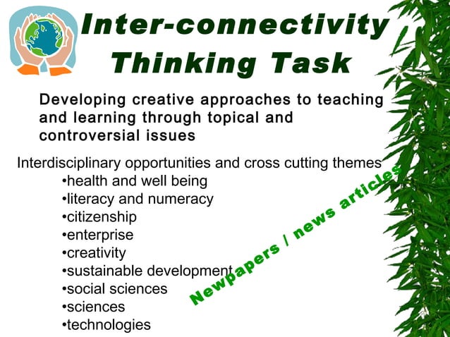 Creative thinking in an interconnected context sv mclaren | PPT