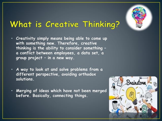 Creative Thinking | PPT