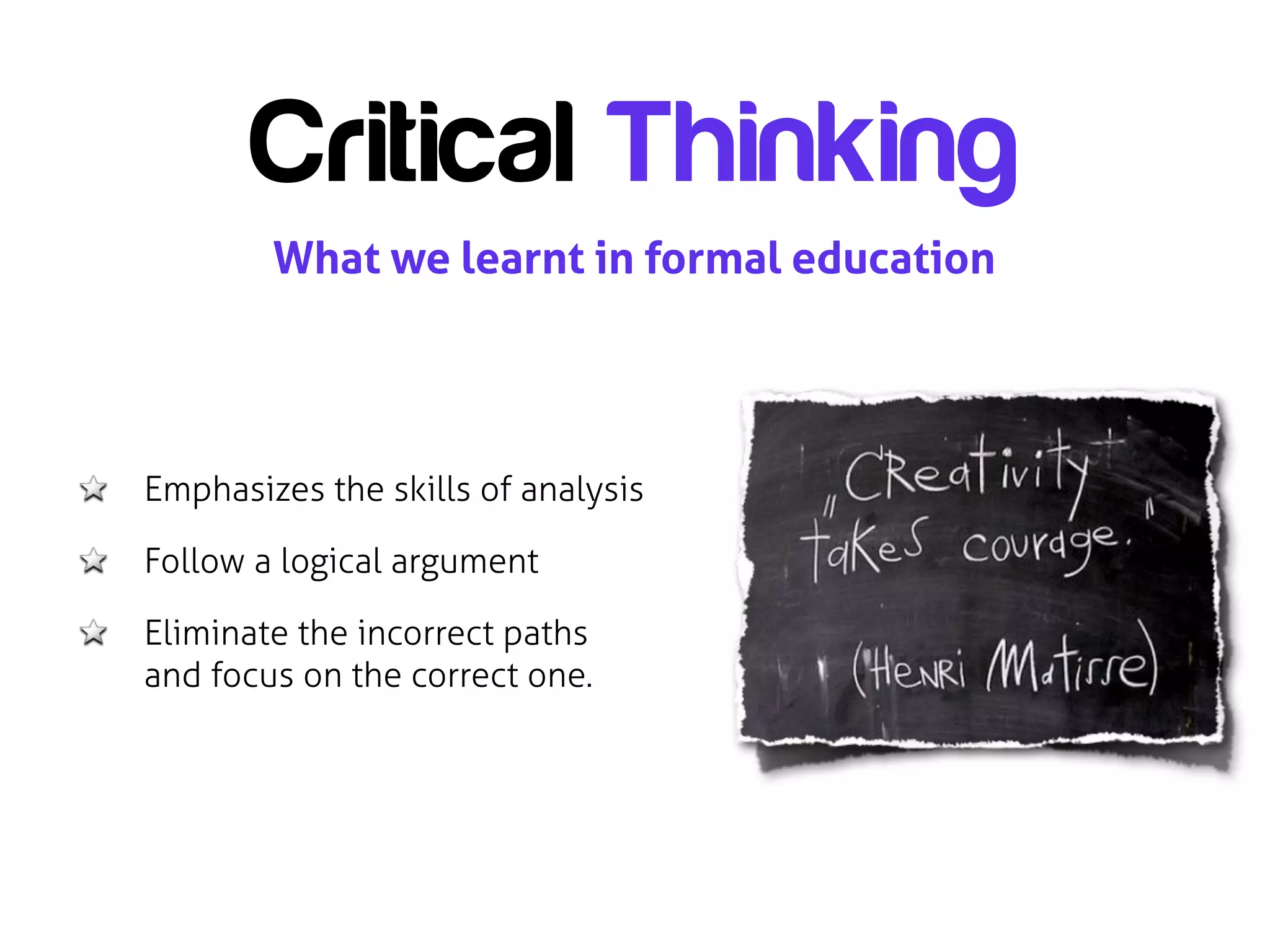 Creative Thinking Presentation | PDF