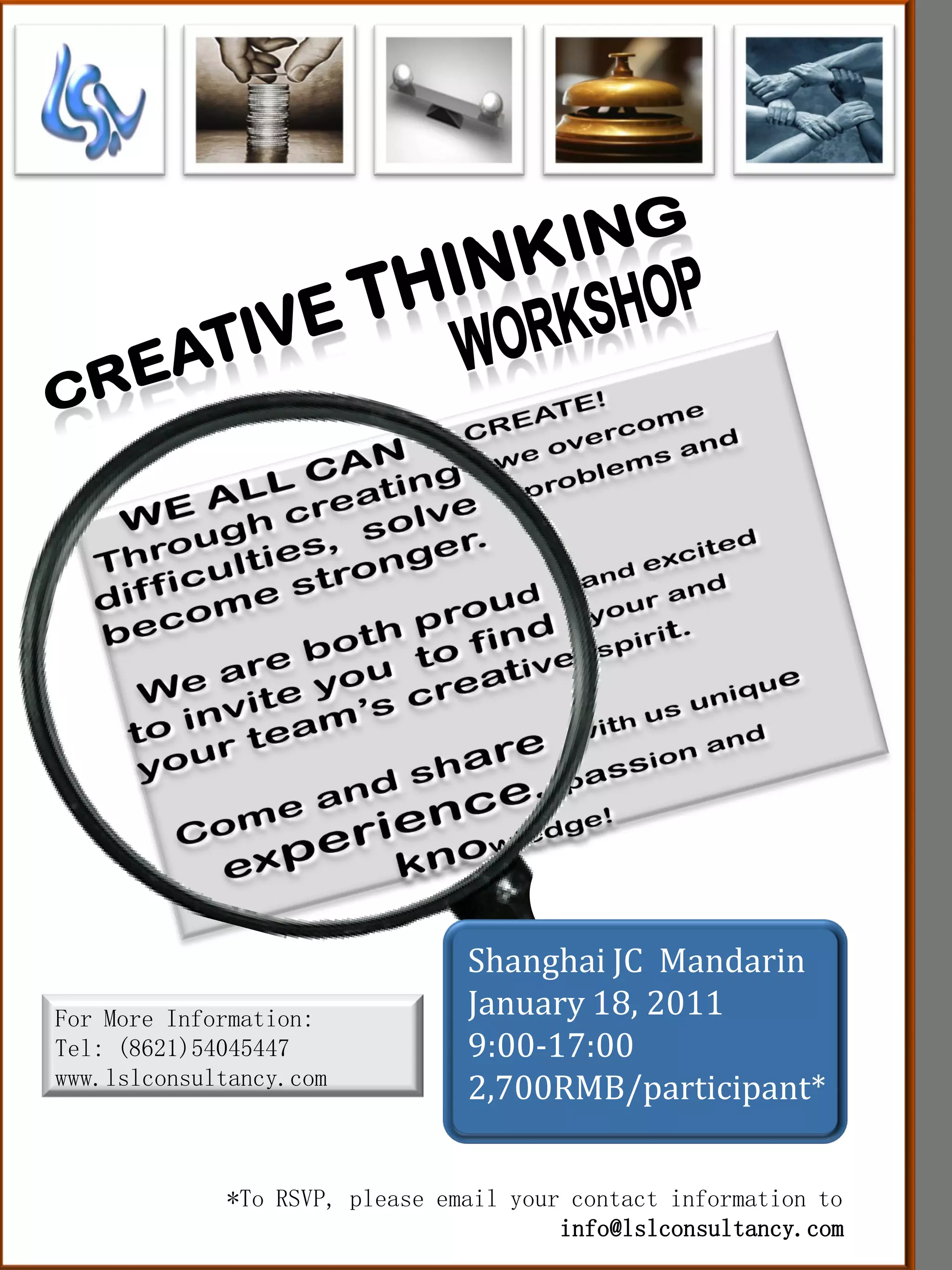Creative Thinking Public Workshop | PDF