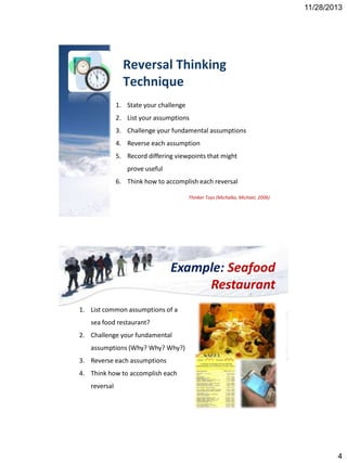 Creative Thinking Technique | PDF