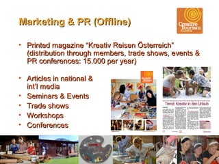 Creative Tourism Austria Presentation Creative Tourism Forum Thailand | PPT