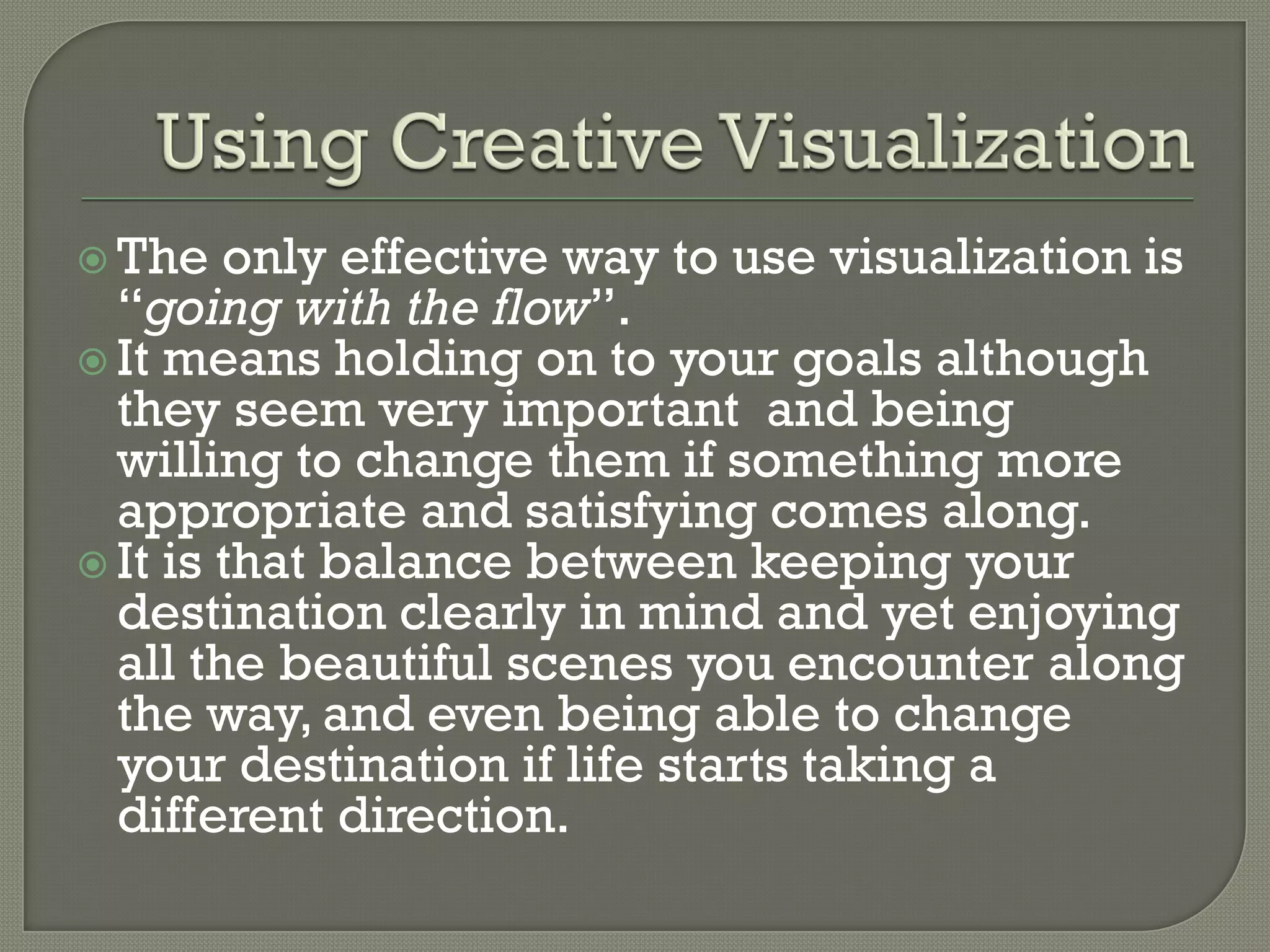 Creative Visualization | PDF