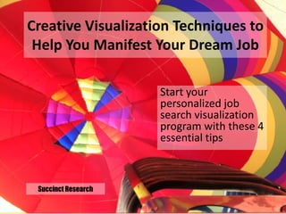 Creative visualization for_job_seekers | PPT